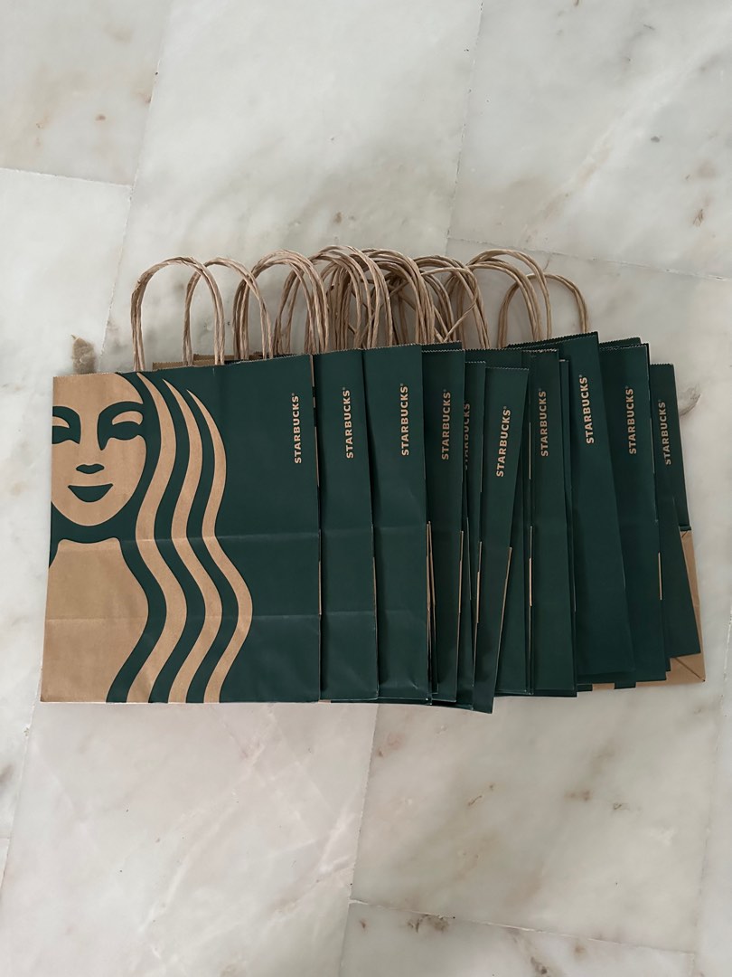 Starbucks Paper Bag Medium 20pcs, Hobbies & Toys, Stationery & Craft ...