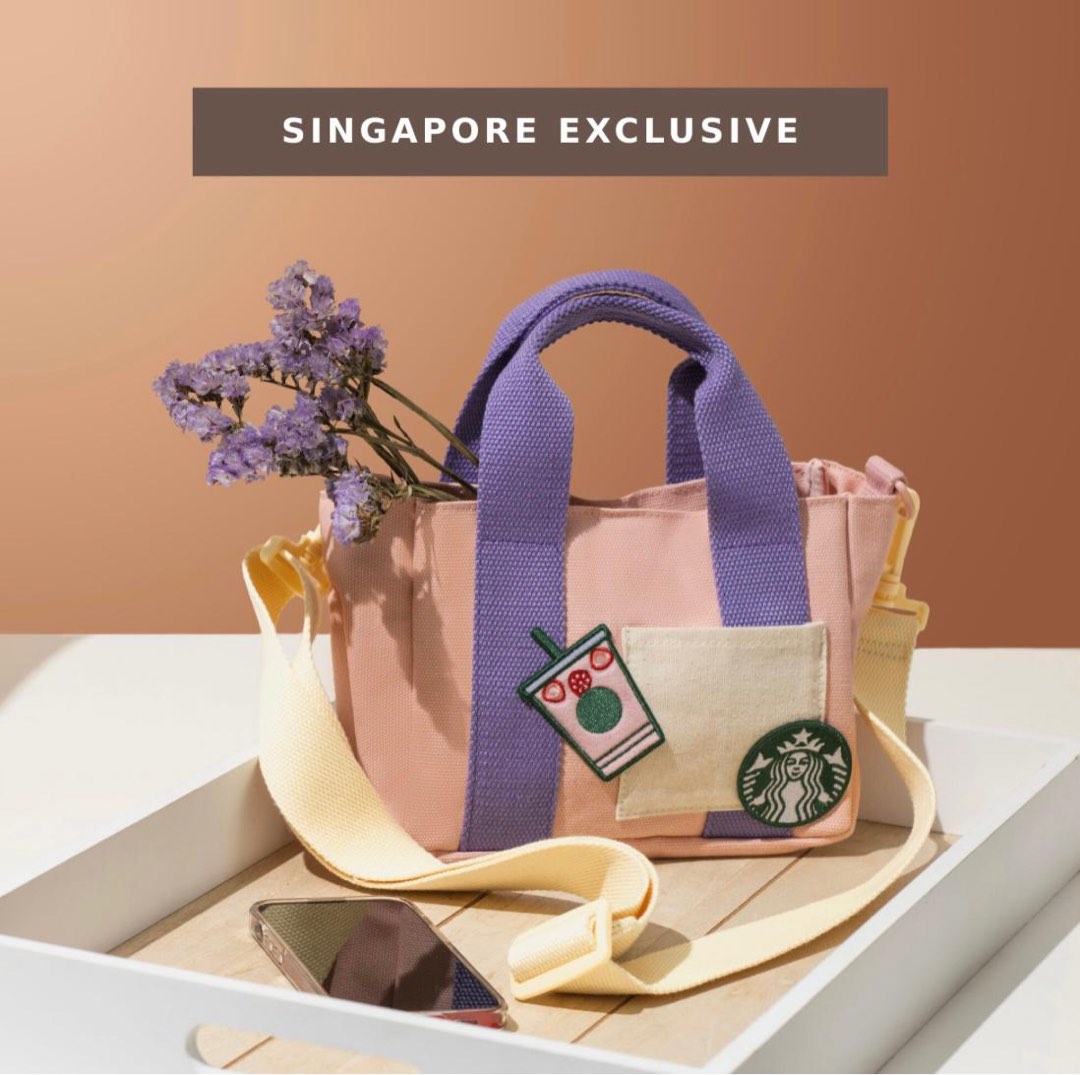 Starbucks Pink Colour-block mini bag, Women's Fashion, Bags & Wallets ...