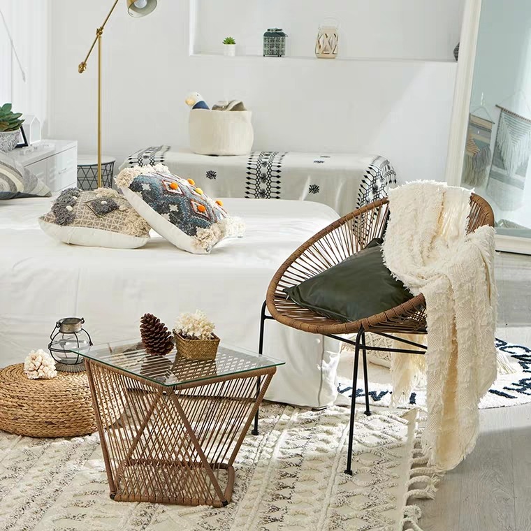 STORK Rustic Rattan Lounge Chair, Furniture & Home Living, Furniture ...
