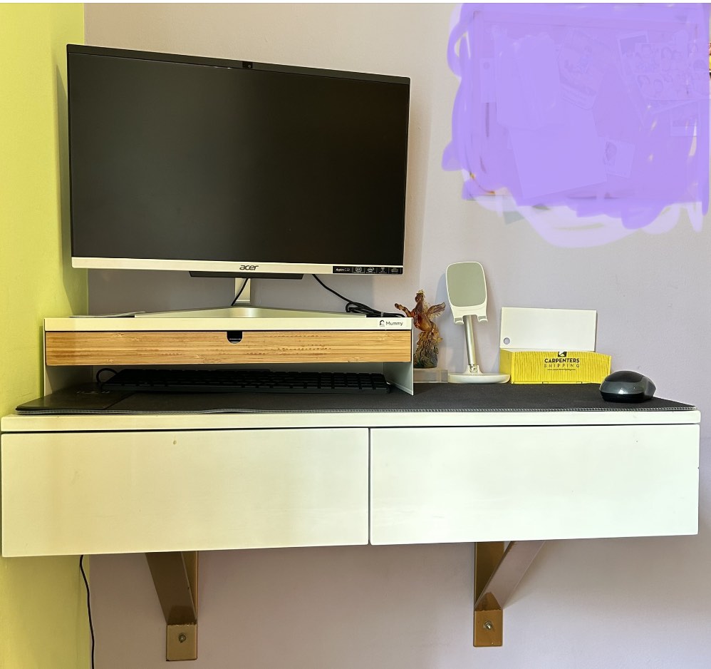 Wall Mounted Study Table, Furniture & Home Living, Furniture, Tables ...