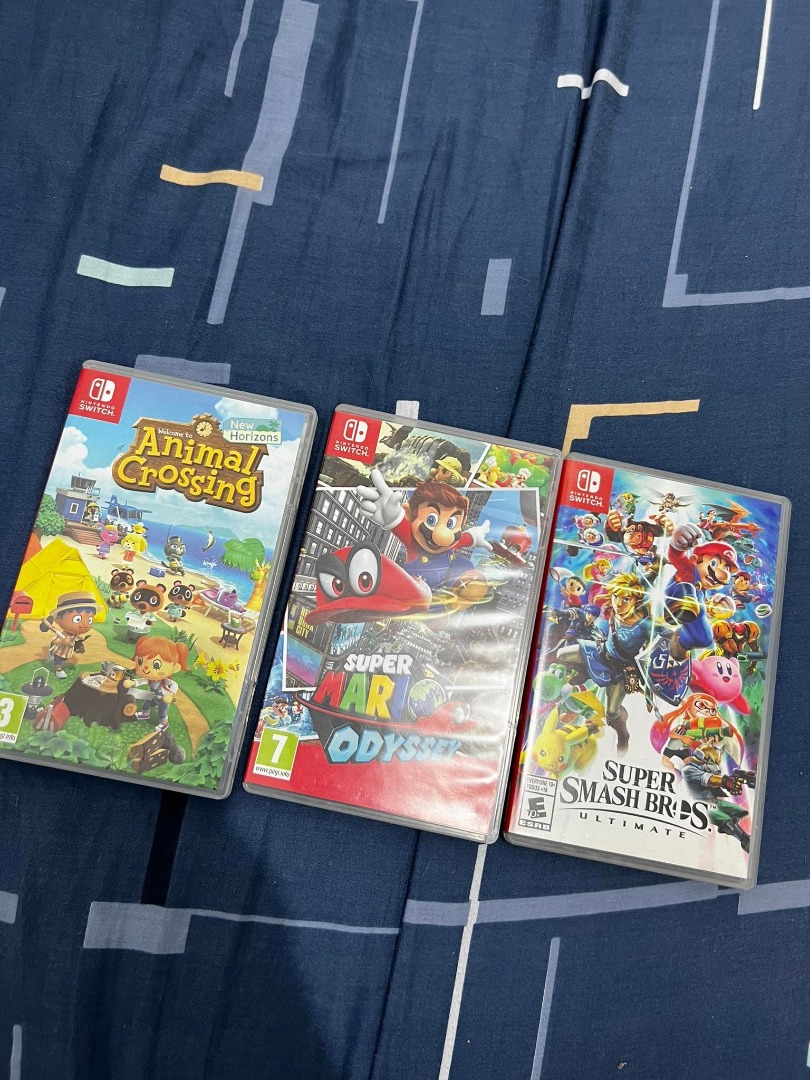 Super Smash Bros Ultimate, Super Mario Odyssey, Animal Crossing New ...