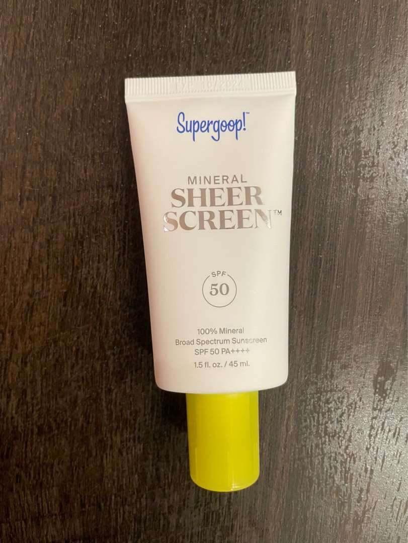 Supergoop Mineral Sheer Screen SPF50 PA++++, 美容＆化妝品, 健康及美容 - 皮膚護理, 面部 ...