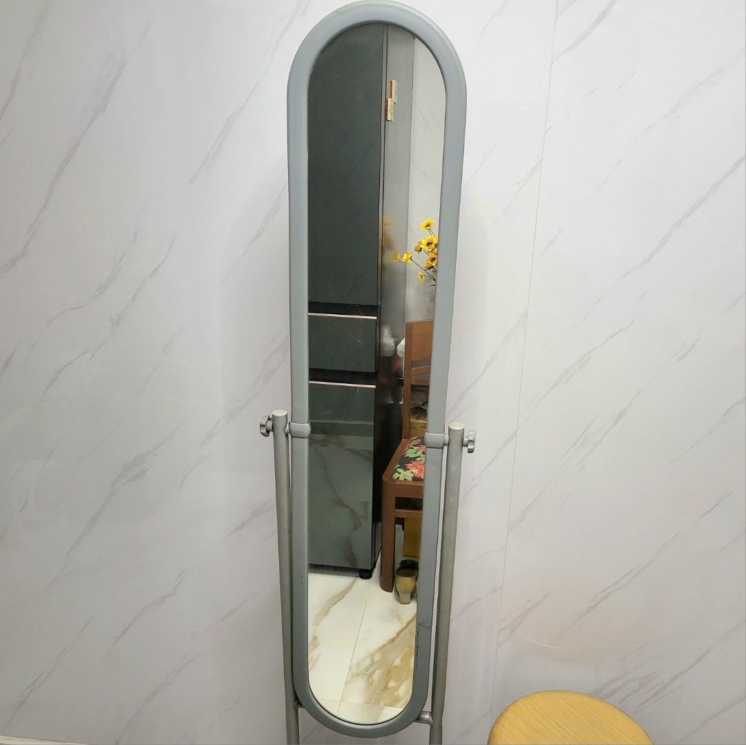 Swing mirror, with movable 4 wheels, Furniture & Home Living, Home ...
