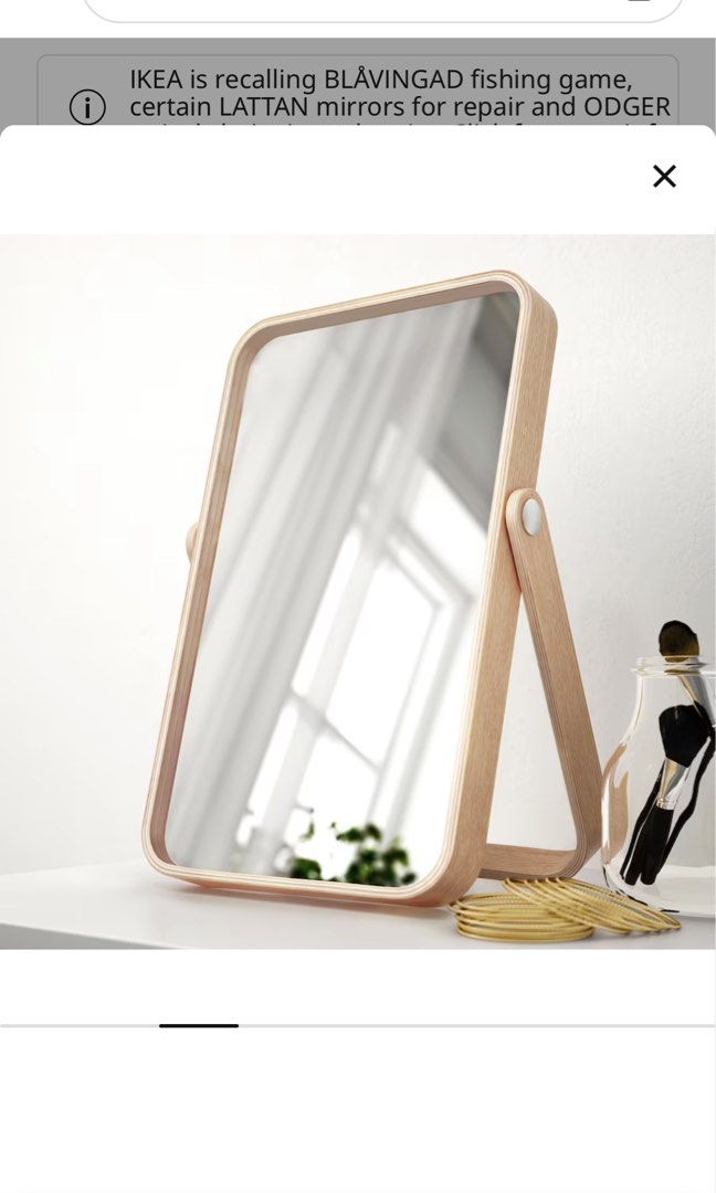 IKEA Table mirror Ikornnes, Furniture & Home Living, Home Decor ...
