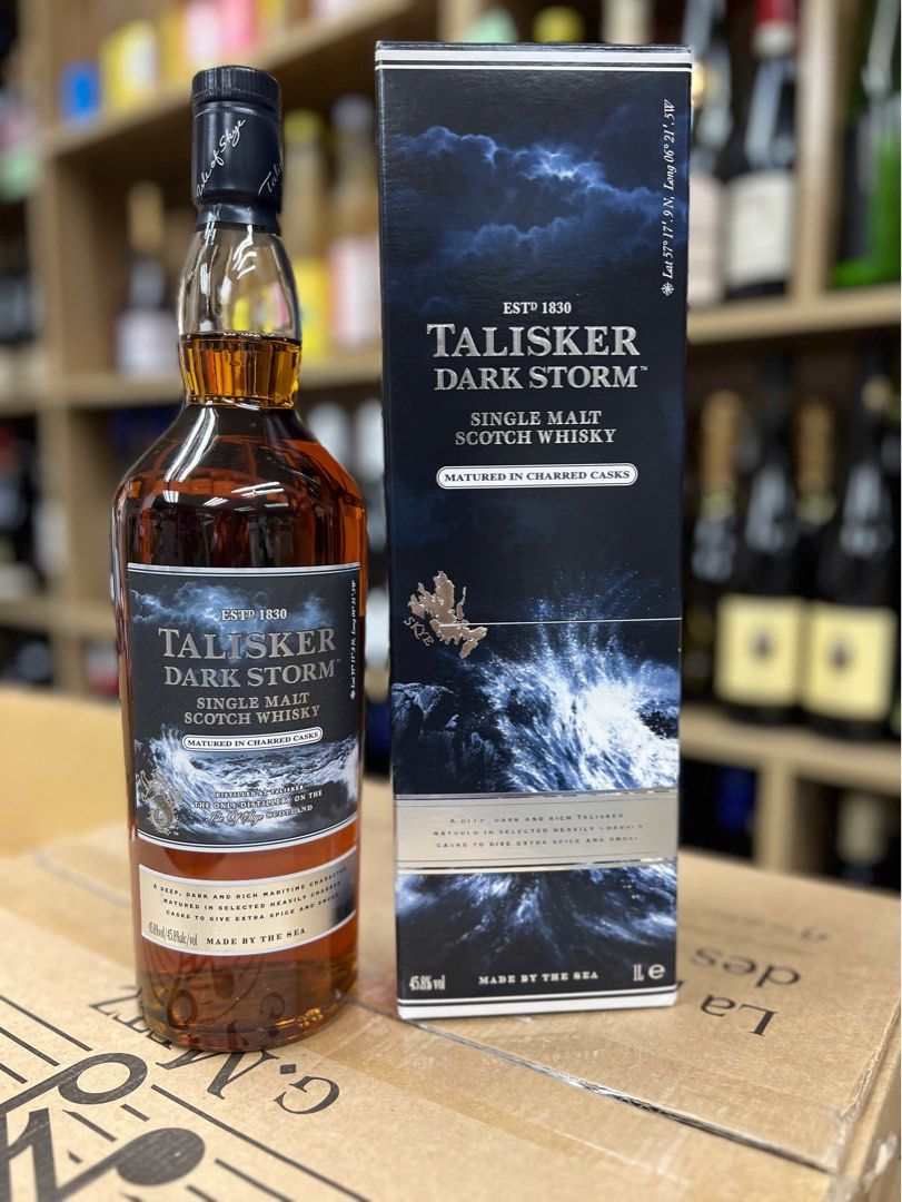 Talisker Dark Storm Single Malt Scotch Whisky 1L, 嘢食 & 嘢飲, 酒精飲料 - Carousell
