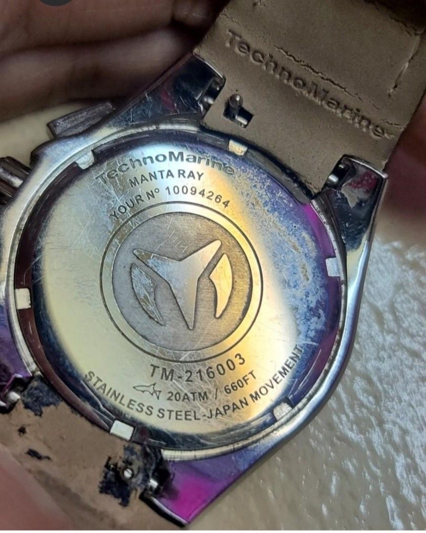 TECHNOMARINE LIMITED EDITION MANTA RAY TWO TONE CHRONOGRAPH WATCH ...