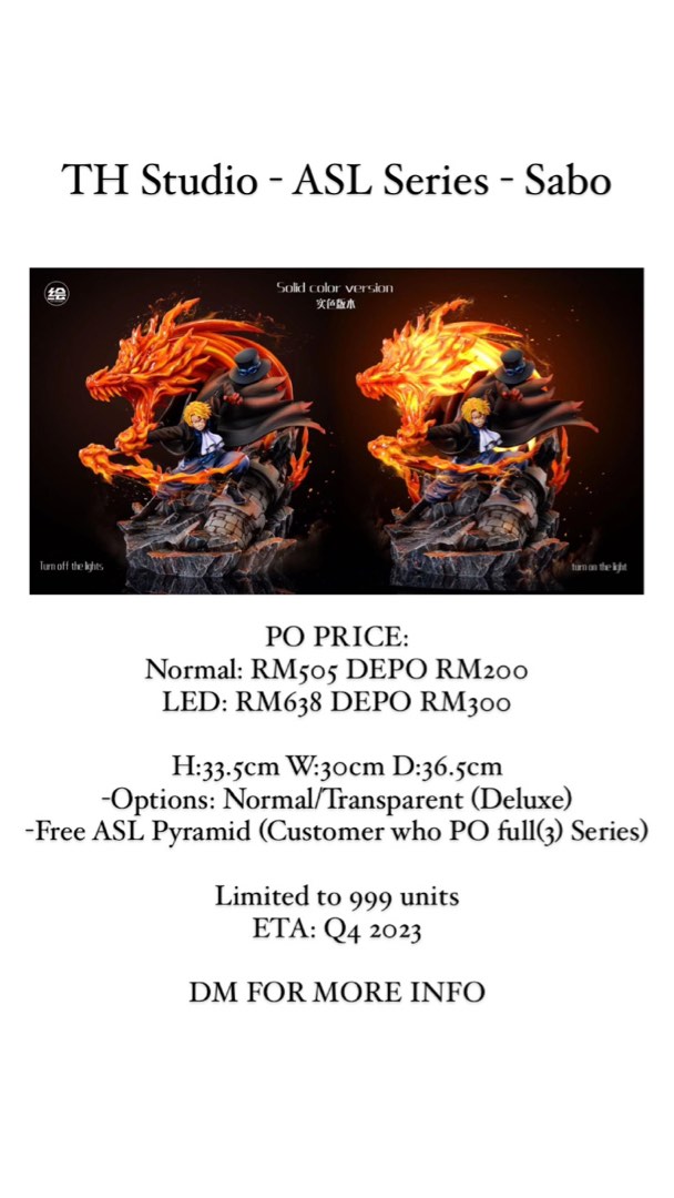 TH Studio - One Piece - Sabo, Hobbies & Toys, Toys & Games on Carousell