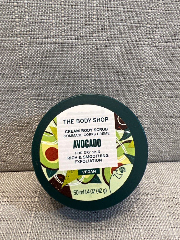 The Body Shop Avocado body scrub, Beauty & Personal Care, Bath & Body ...