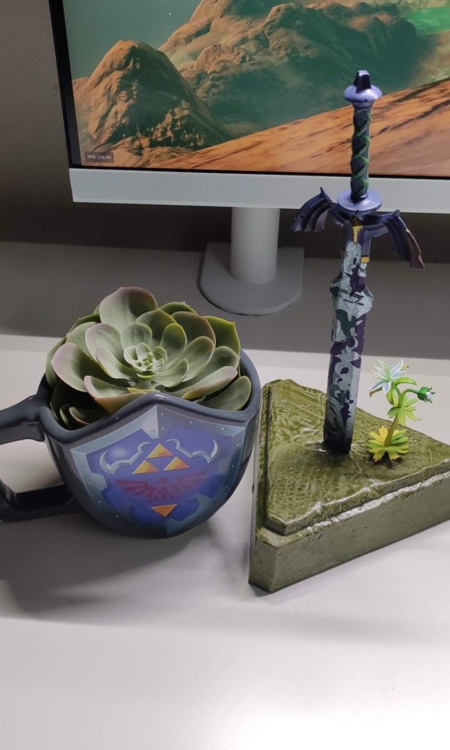 The Legend of Zelda BotW Master Sword and mug, Hobbies & Toys, Toys ...