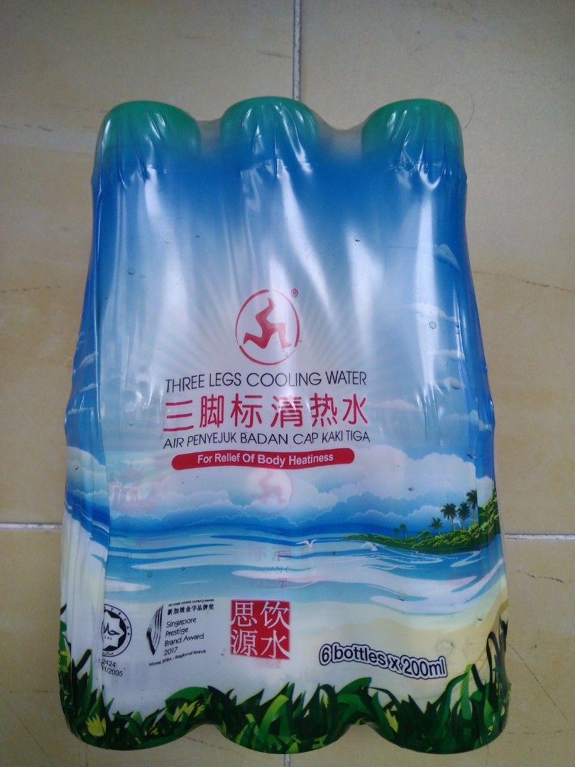 Three Legs cooling water 6 bottles, Food & Drinks, Other Food & Drinks ...