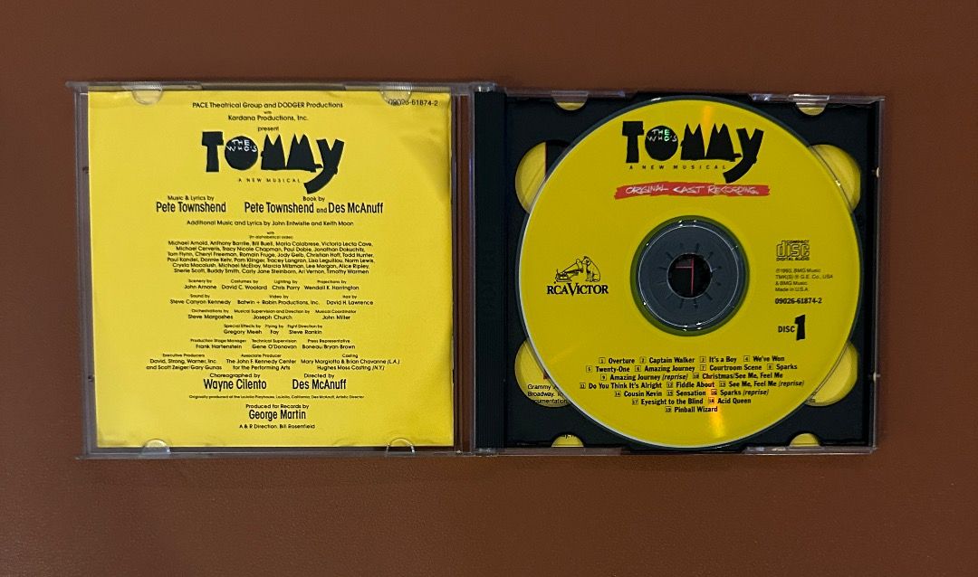 Tommy the Musical : Original Cast Recording (2 Disc Set ) CD, Hobbies ...