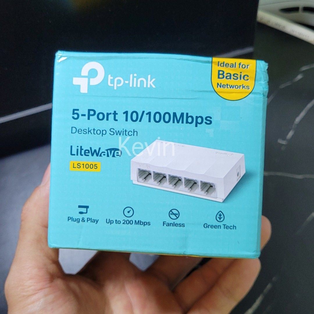 TP-Link Desktop Switch Hub 5-Port 10/100mbps RJ45 Lan Tp Link Expasion for Home Office ...