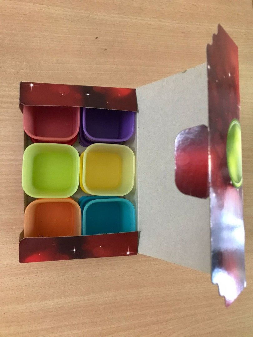 Tupperware Rainbow Cubes Gift Set, Furniture & Home Living, Kitchenware ...