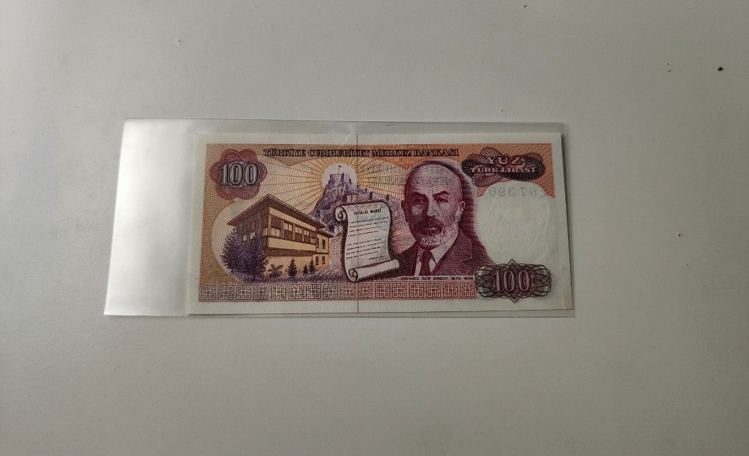 Turkey 1970 100 Lira Banknote Currency AU/UNC(4), Hobbies & Toys, Memorabilia & Collectibles ...