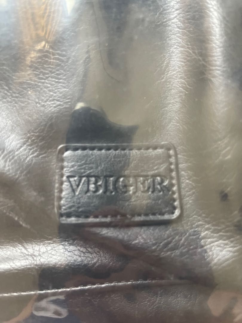 Vbiger Leather Backpack, Men's Fashion, Bags, Backpacks on Carousell