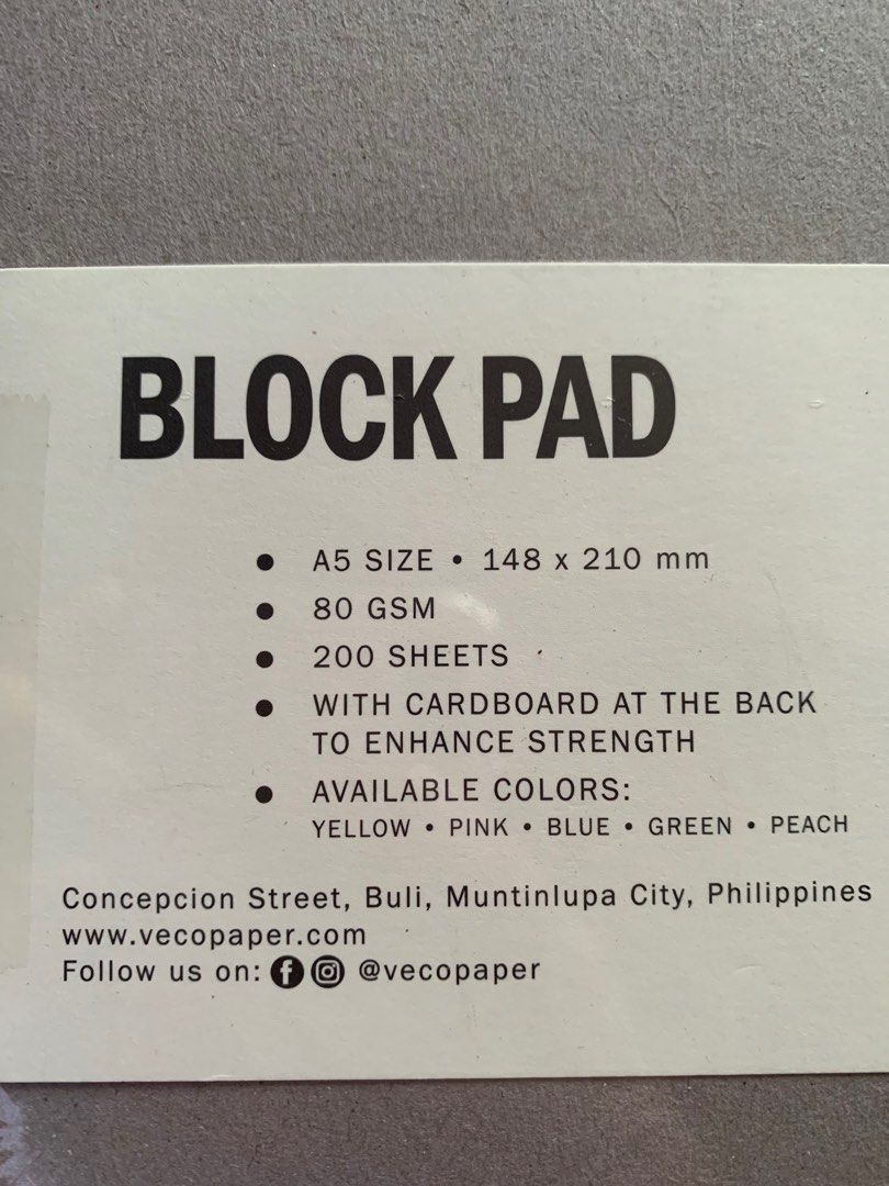 veco block pad legal ruled paper good for fountain pen ink, Hobbies ...