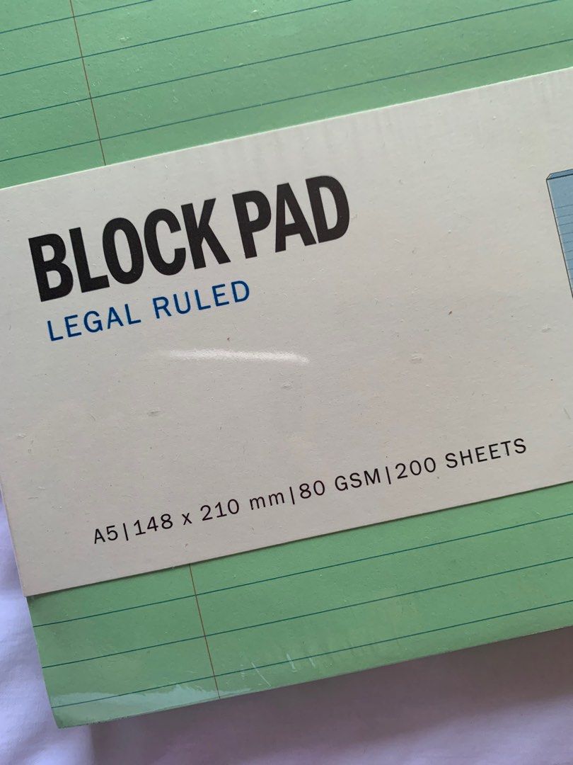 veco block pad legal ruled paper good for fountain pen ink, Hobbies ...