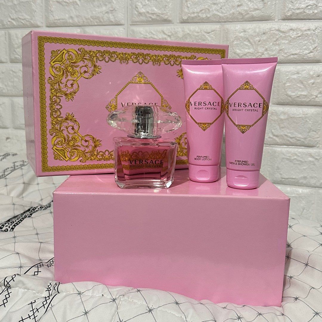 Versace Bright Crystal Set, Beauty & Personal Care, Fragrance & Deodorants on Carousell