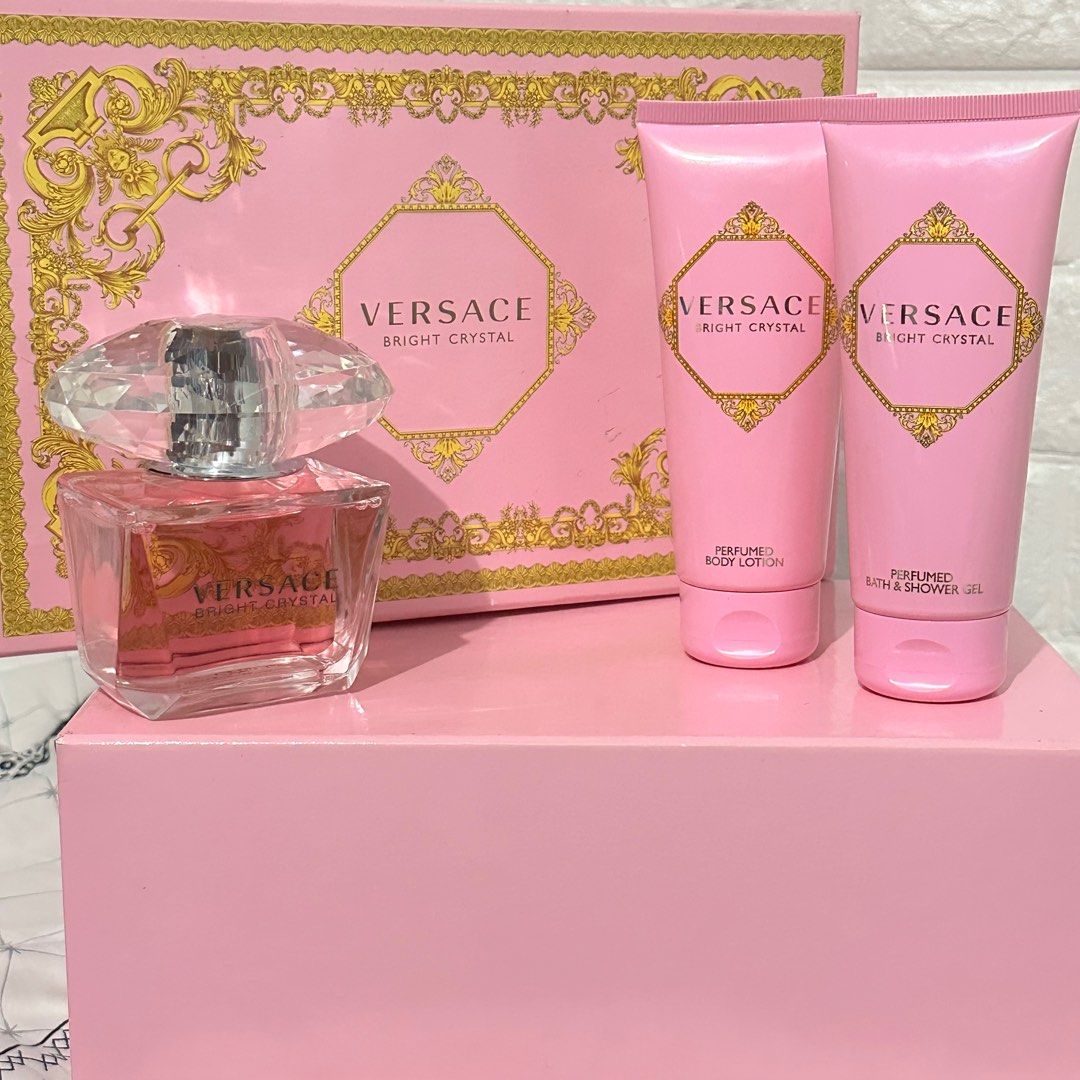 Versace Bright Crystal Set, Beauty & Personal Care, Fragrance & Deodorants on Carousell