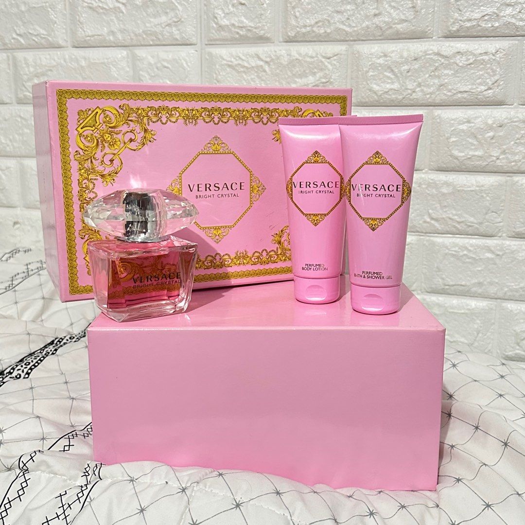 Versace Bright Crystal Set, Beauty & Personal Care, Fragrance & Deodorants on Carousell