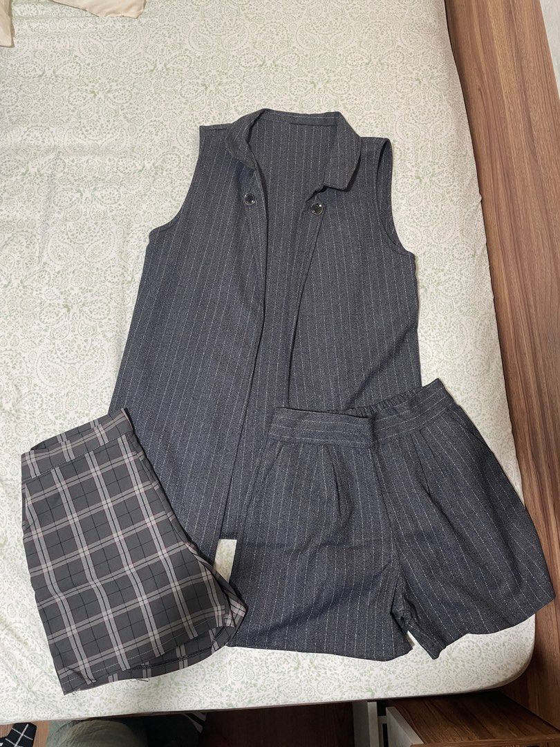 Vest and Shorts Coords, Women's Fashion, Dresses & Sets, Sets or ...