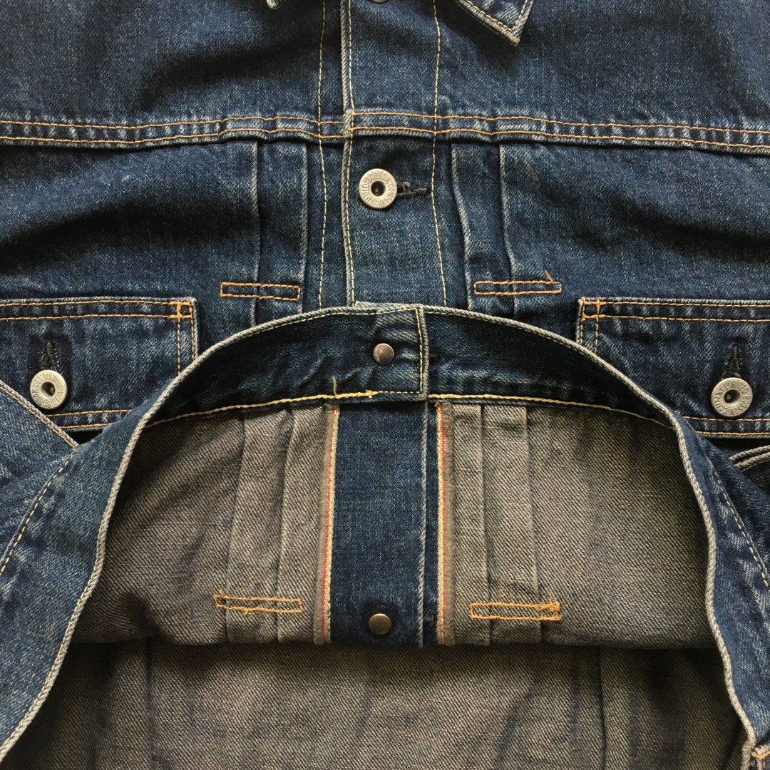 Vintage 90’s BOBSON Japan Type 2 Denim Trucker Selvedge jacket, Men's ...