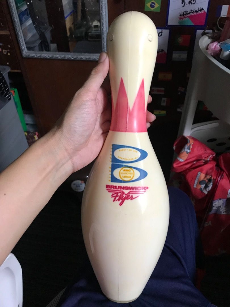 Vintage Brunswick Flyer bowling pin, Hobbies & Toys, Toys & Games on ...