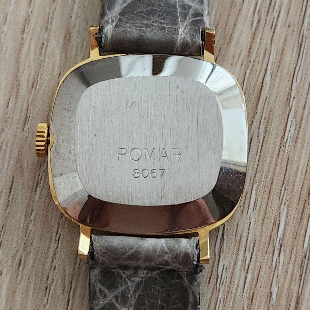 Vintage Pomar Gold Watch 8067, Women's Fashion, Watches & Accessories ...