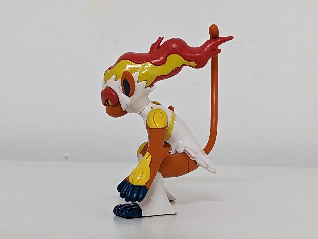 (NEGO) Vintage Tomy Subarudo Pokemon Pose Figure Infernape, Hobbies ...