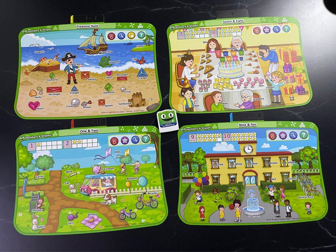 Vtech Touch & Learn Expansion Pack Numbers & Shapes, Babies & Kids ...