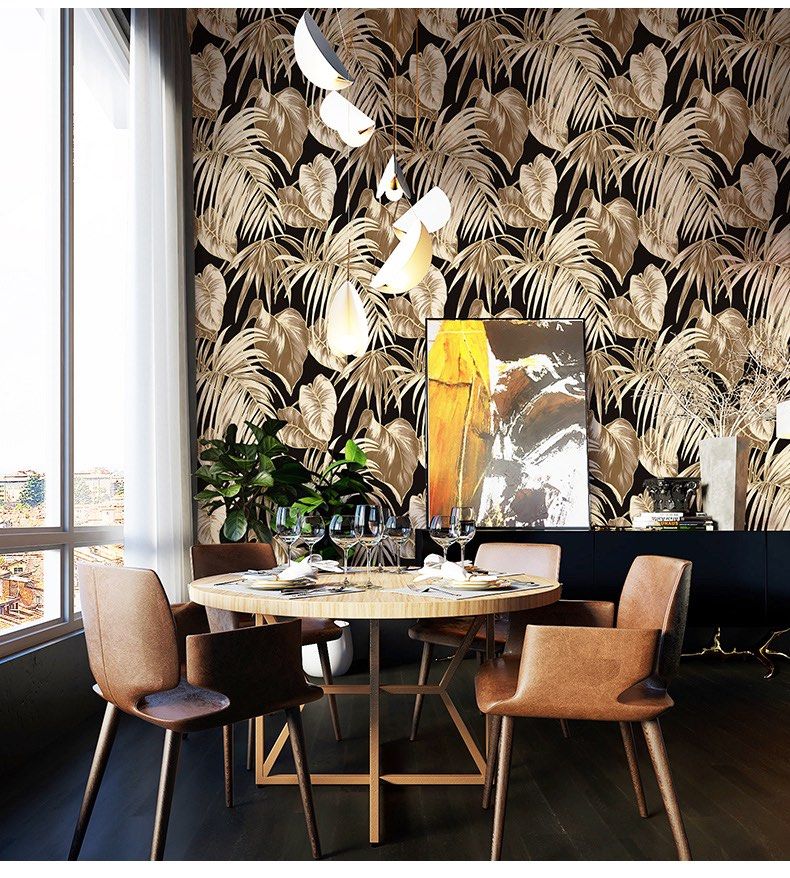 Wallpaper . Tropical Design Wallpaper, Furniture & Home Living, Home ...