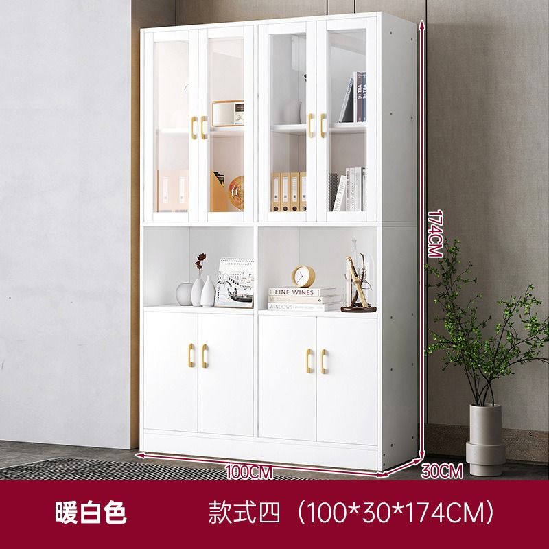 White Display Cabinet Book Shlef 100*30*174cm Book Cabinet, Furniture ...