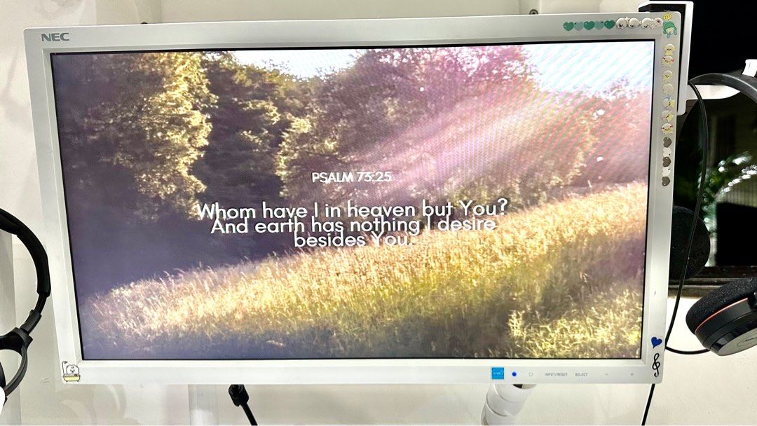 White Monitor / Extended Monitor 19-inch frame, Computers & Tech ...