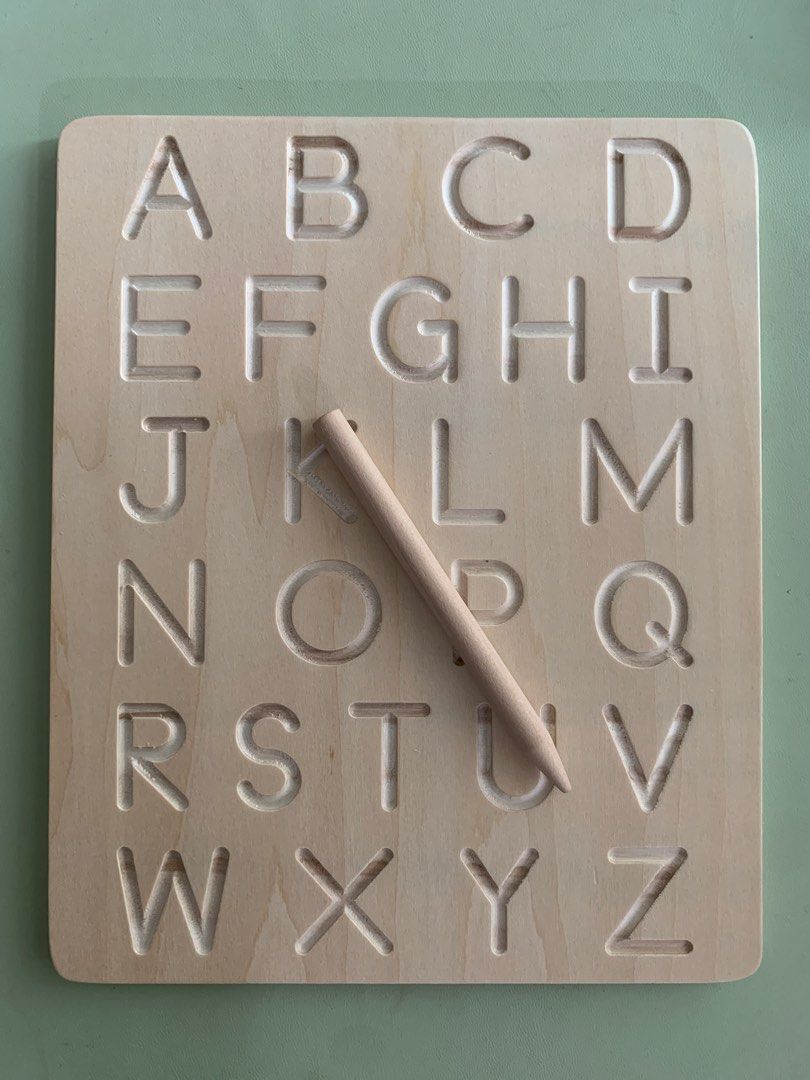 Wooden Tracing Board, Hobbies & Toys, Toys & Games on Carousell