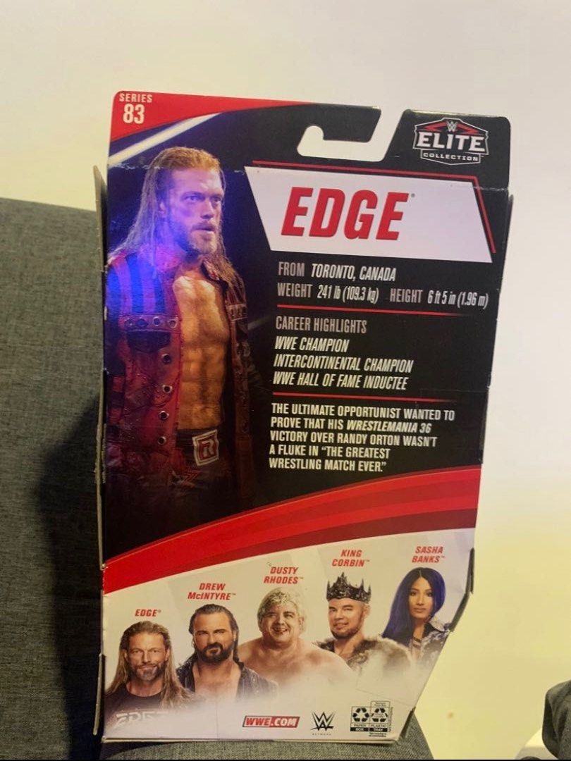 WWE Mattel Elite Edge Figure, Hobbies & Toys, Toys & Games on Carousell