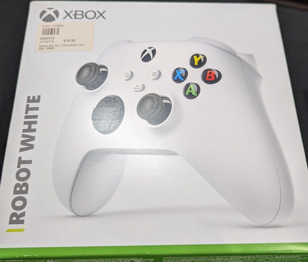 Xbox controller white model 1914 wireless, Video Gaming, Gaming ...