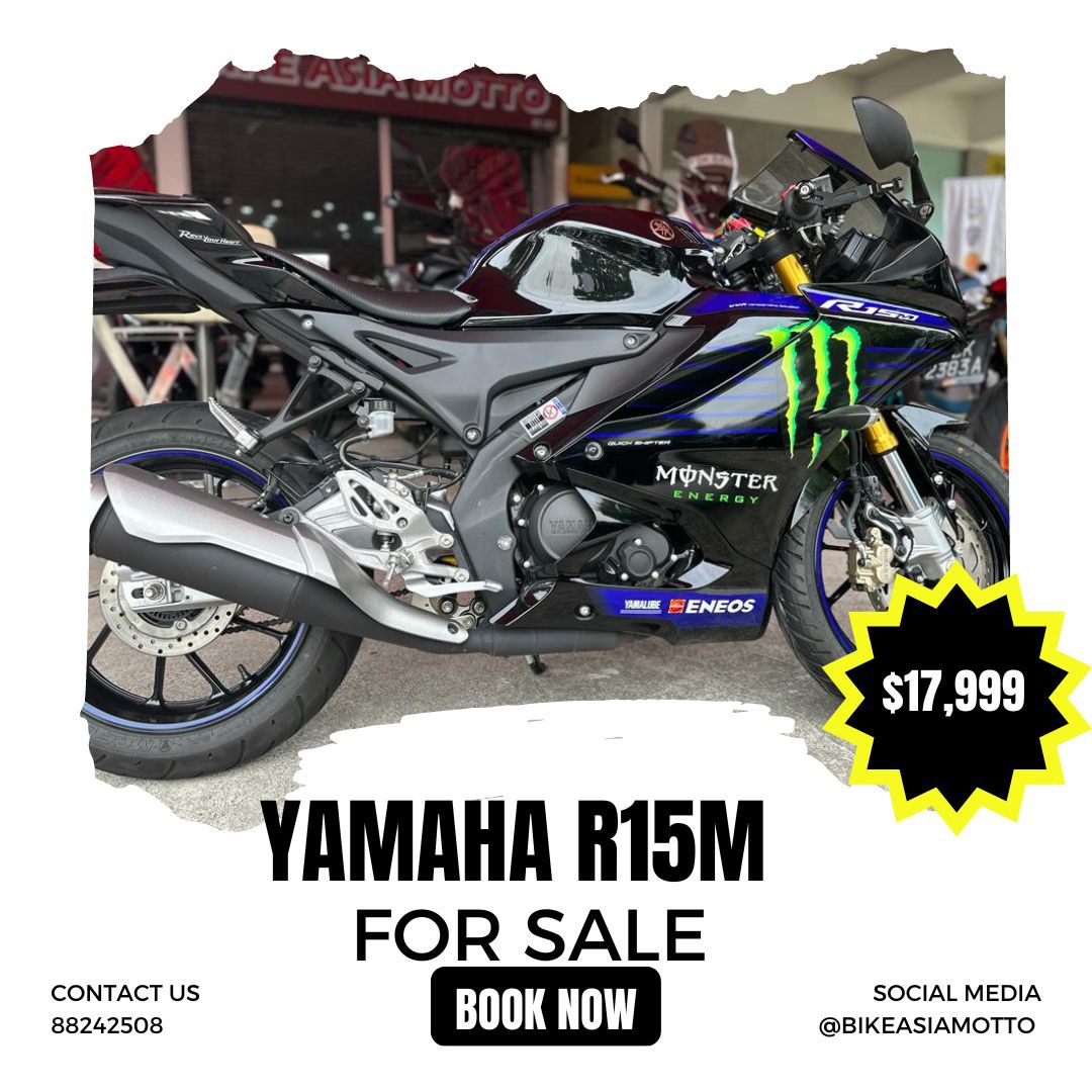 Yamaha r15 m, Motorcycles, Motorcycles for Sale, Class 2B on Carousell
