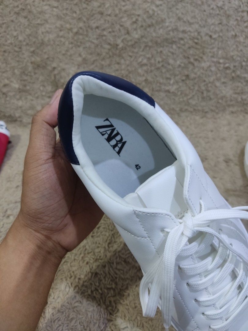 ZARA MENS BASIC WHITE SHOES on Carousell