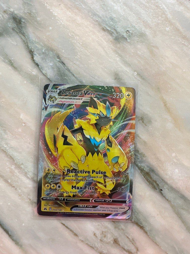 Zeraora Vmax, Hobbies & Toys, Toys & Games on Carousell
