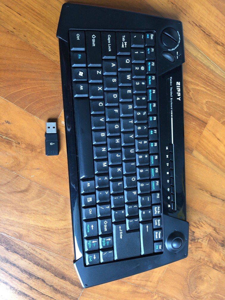 Zippy wireless trackball keyboard, Computers & Tech, Parts ...