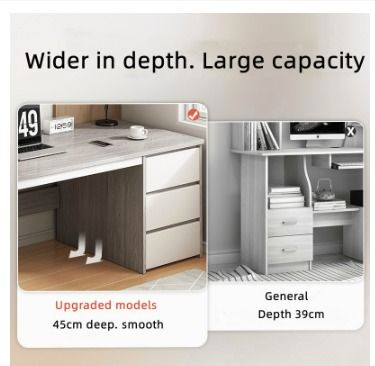 100cm study table with drawer computer table with drawer, Furniture ...