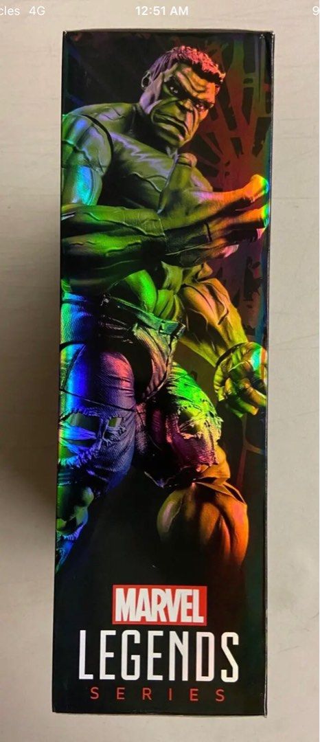 14.5 inches tall huge bulky Green Incredible Hulk Marvel legends ICON ...