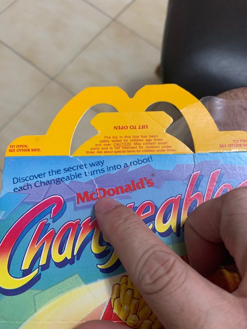 1987 McDonalds food changeable happy meal box, Hobbies & Toys, Toys ...