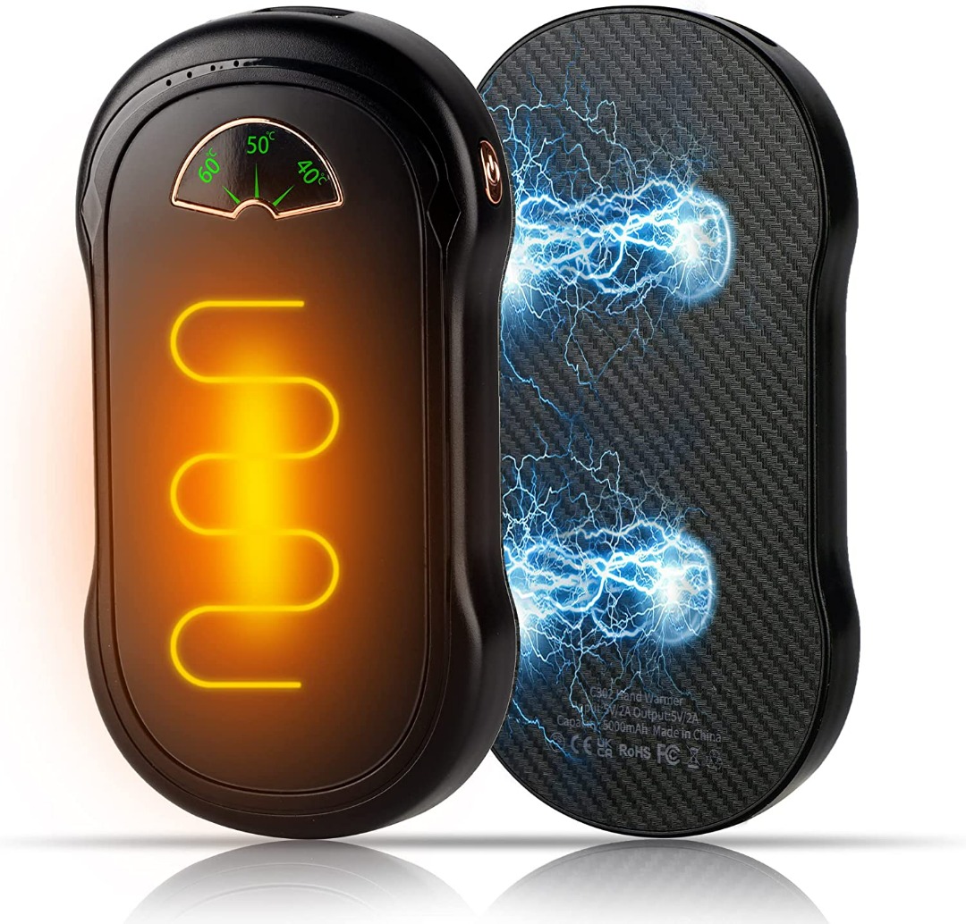 2420) Hand Warmers Rechargeable, 2 Pack 5000mAh Magnetic Electric Hand ...