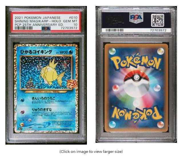 25th Anniversary Shining Magikarp PSA 10, Hobbies & Toys, Toys & Games on Carousell