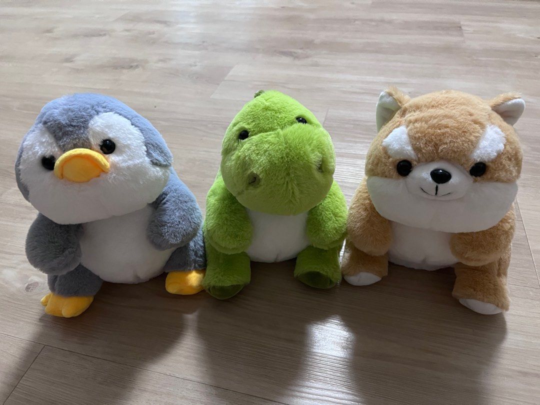 3 Fun Claw soft toy plush plushie dino husky penguin, Hobbies & Toys ...