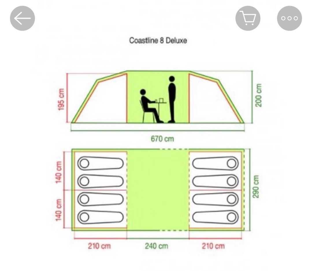 8 man Tent, Sports Equipment, Hiking & Camping on Carousell
