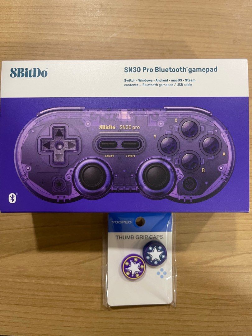 8bitdo SN30 pro purple, Video Gaming, Gaming Accessories, Controllers ...