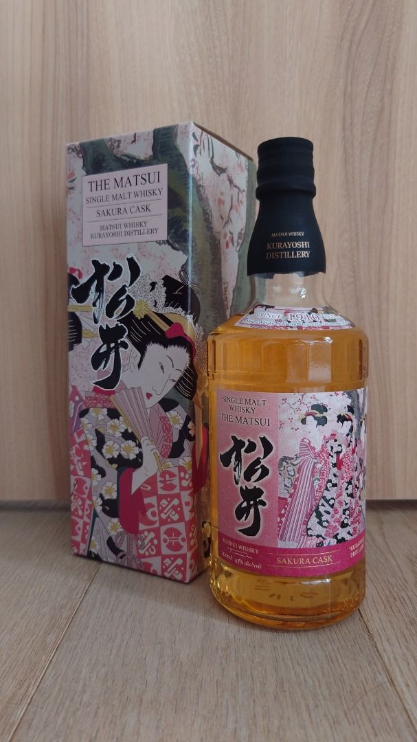 [全新 Brand New] Matsui Sakura Cask Single Malt Whisky 松井櫻花木桶威士忌 - 700ml ...