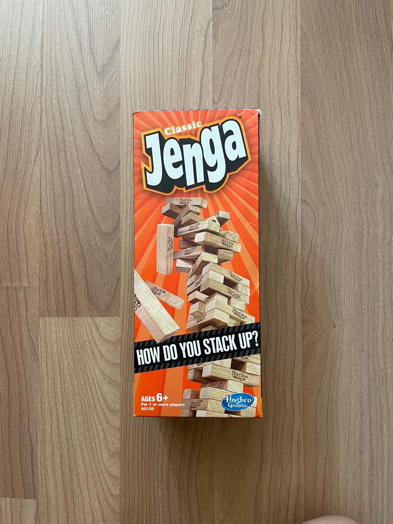 ♟️ Original Jenga board game, Hobbies & Toys, Toys & Games on Carousell